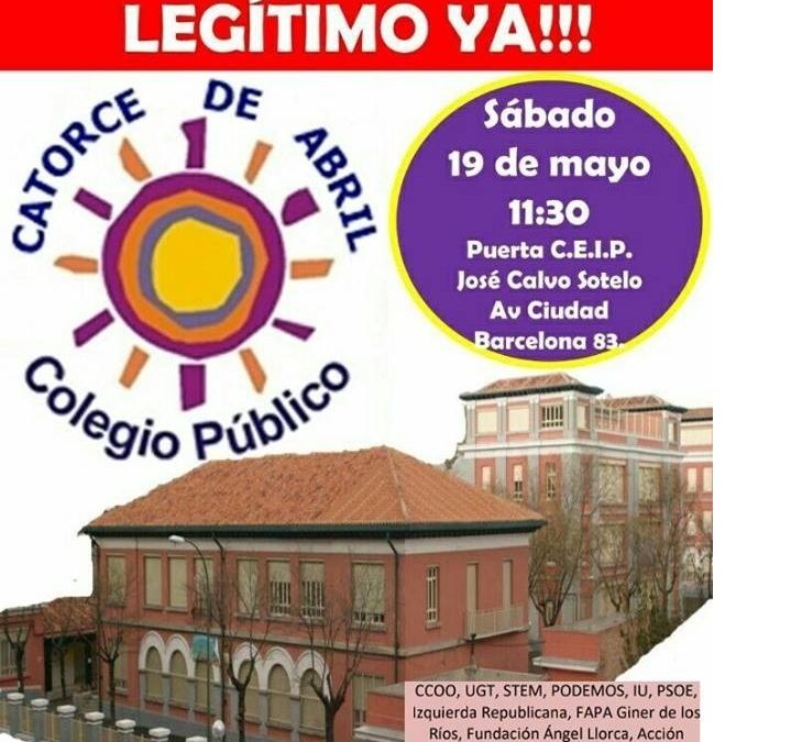 Concentración-acto. Fuera nombres franquistas de los colegios | STEM